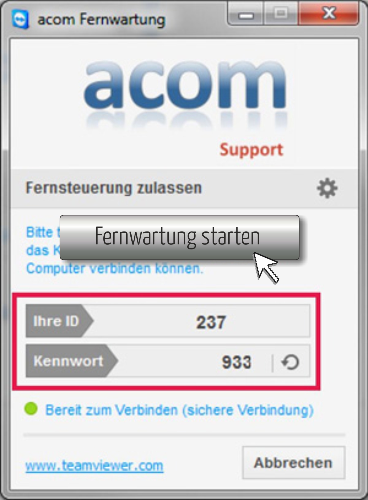 fernwartung - service - acom - Software für Lieferdienste - Kassensysteme
